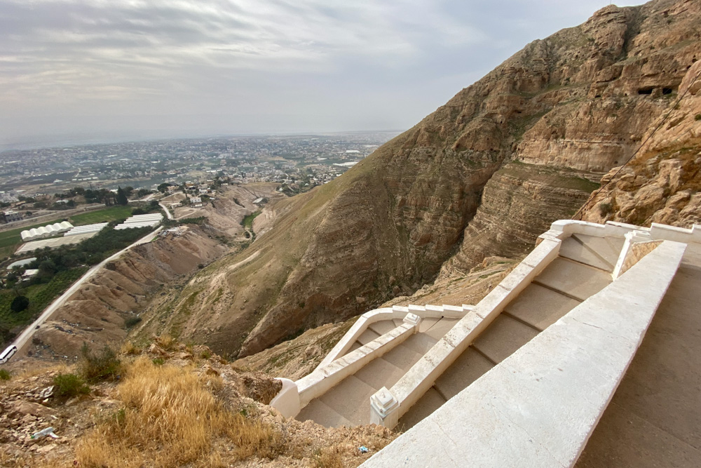 Mount of Temptation and Monastery | Bible Land Images